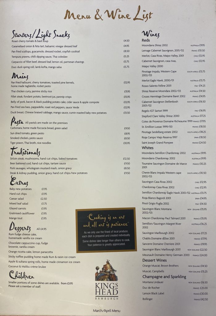 40 years of history... part 2 - Kings Head - Bawburgh